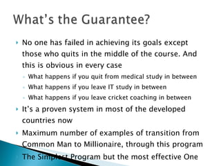 Ways Of Becoming A Millionaire | PPS