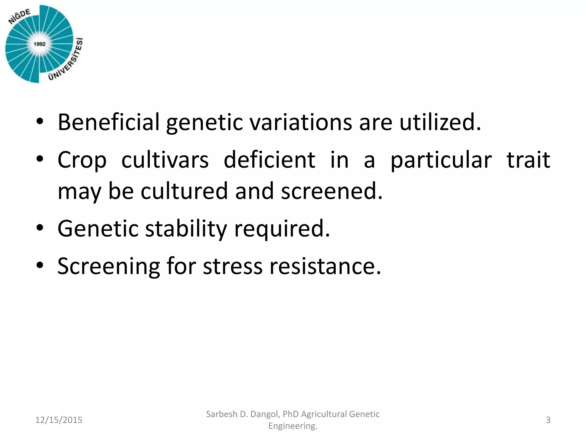 Ways of creating variations in plants | PPTX