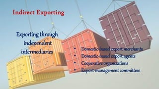 Ways of entering foreign markets | PPT