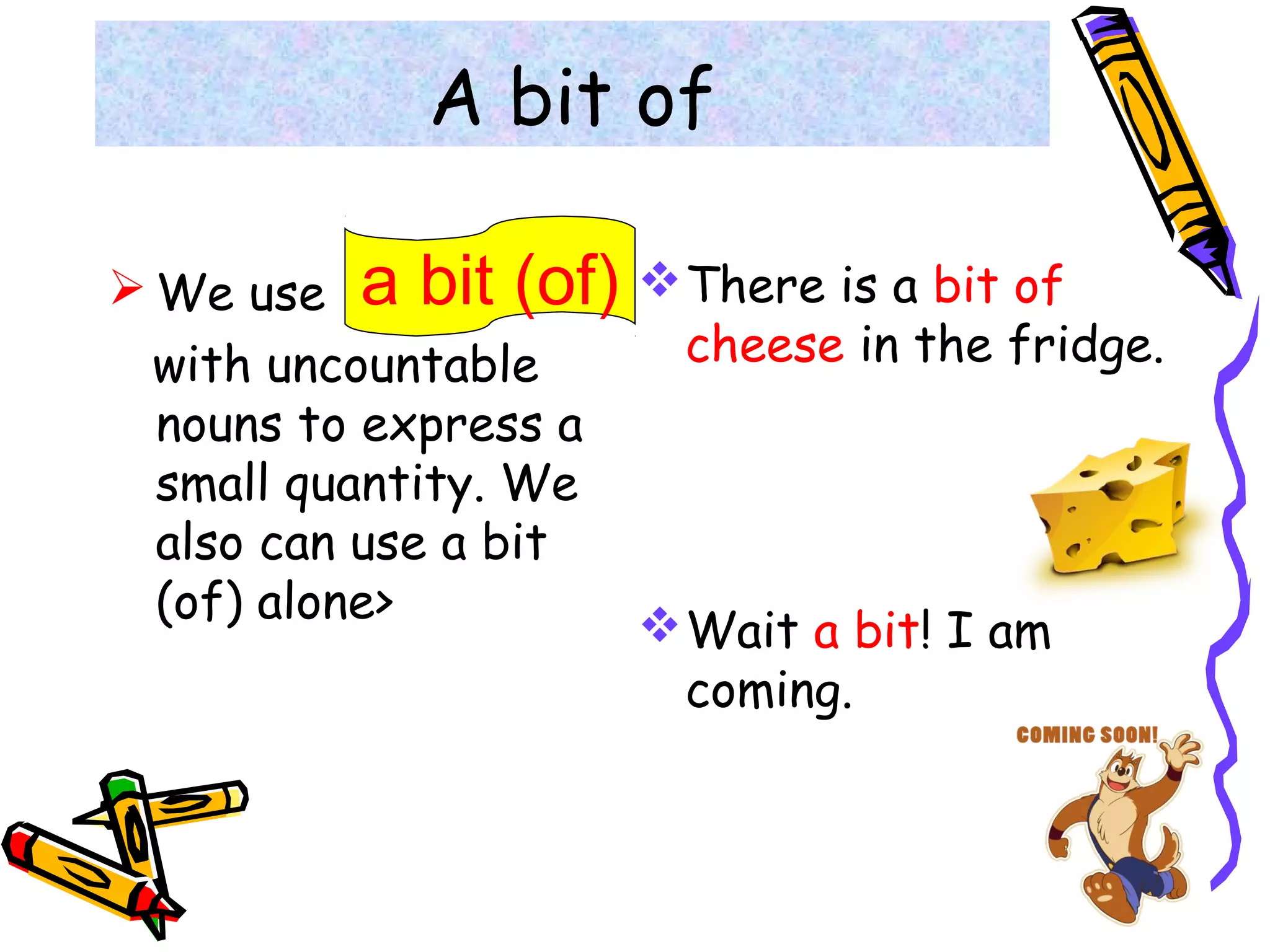 Ways of expressing quantity | PPT | Food & Drink