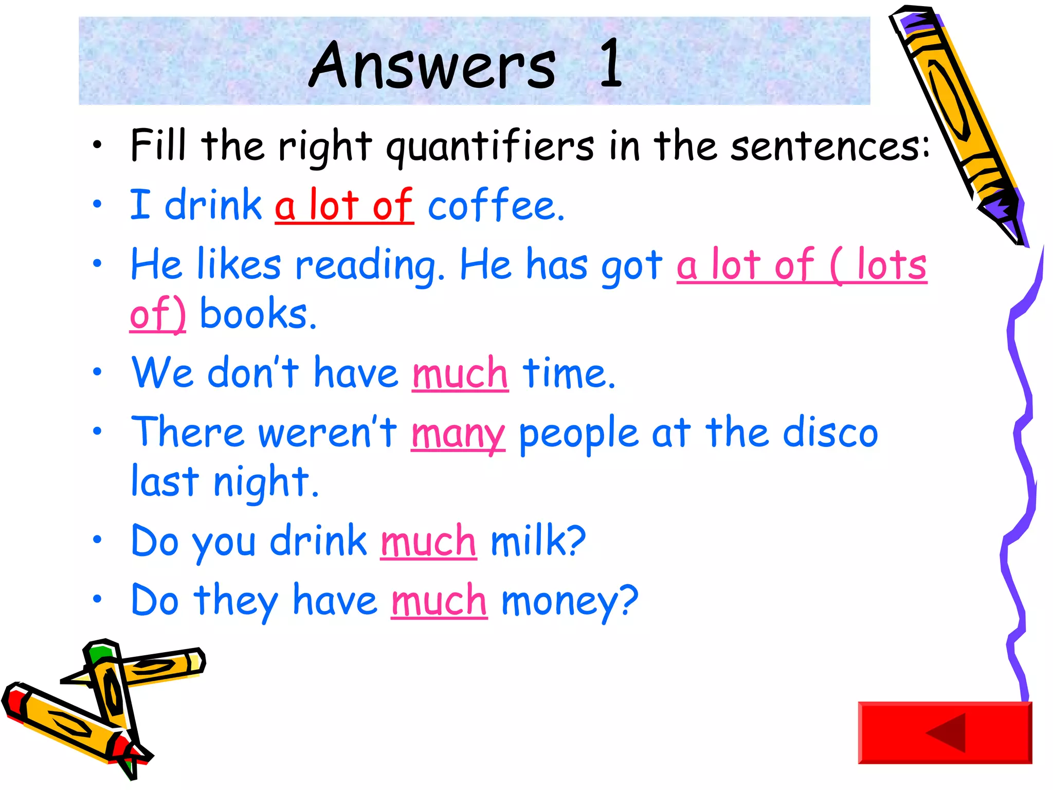 Ways of expressing quantity | PPT | Food & Drink