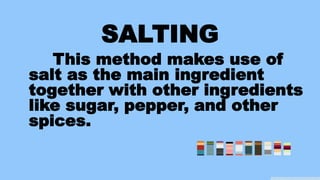 Ways of food preservation | PPT