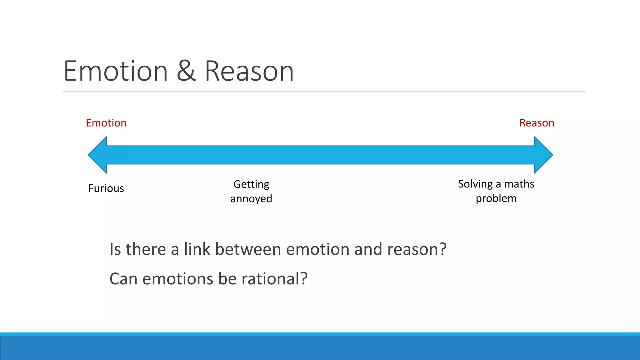 Ways of knowing (2) reason and emotion | PPT