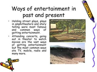 Ways of life in past and present | PPT