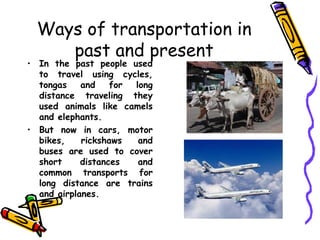 Ways of life in past and present | PPT