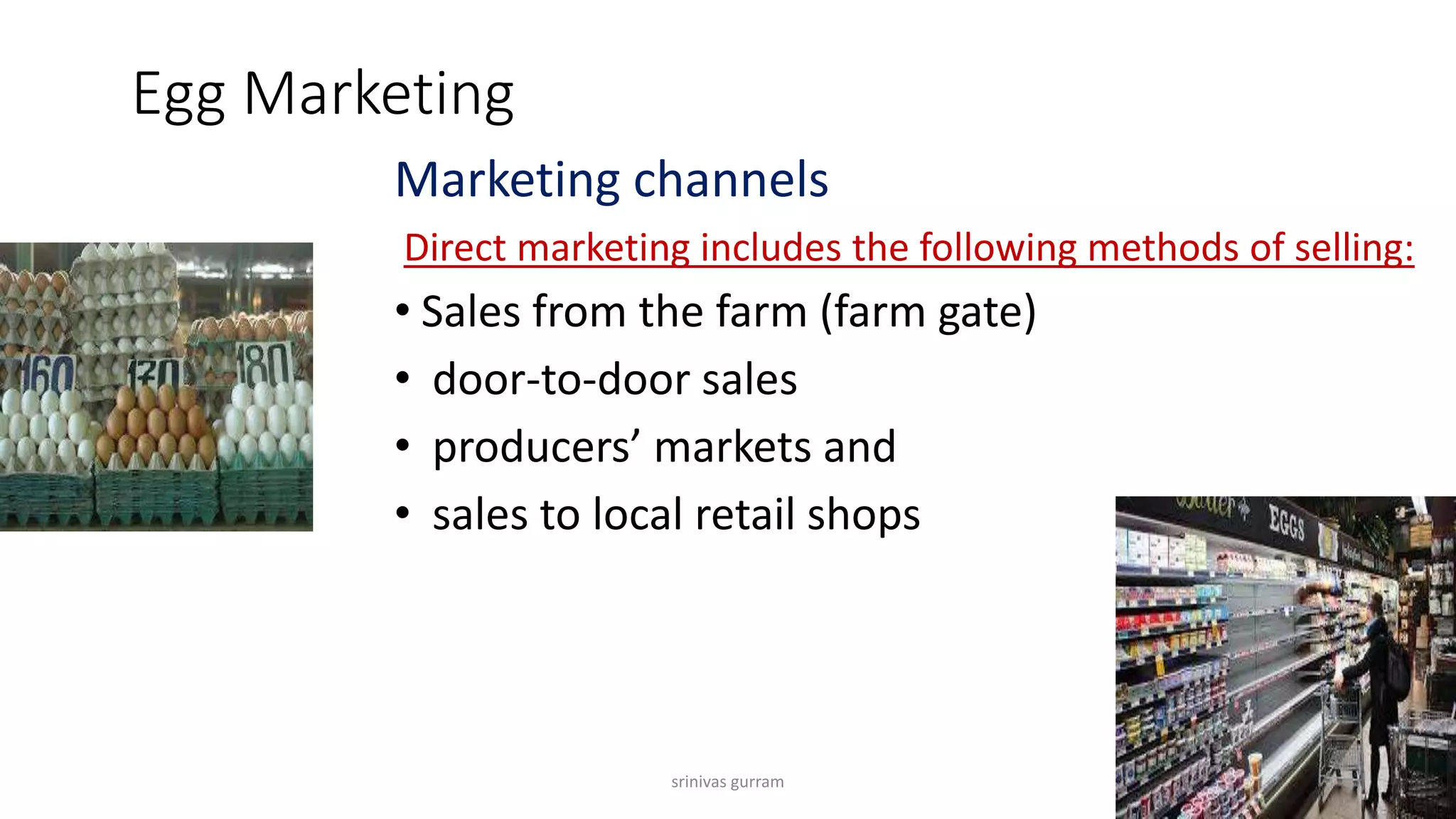 Ways of marketing in eggs | PPT