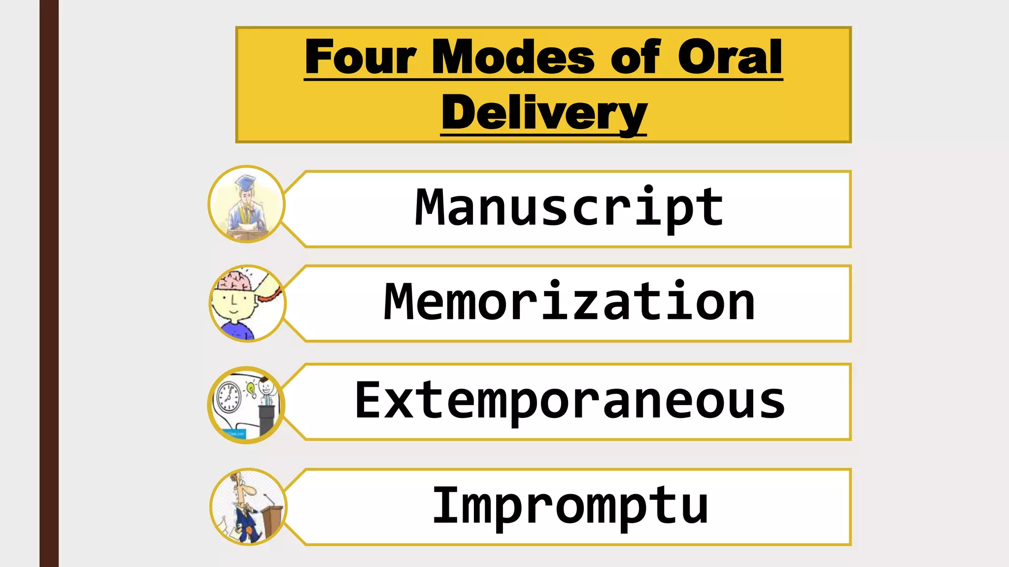 Four Ways of oral delivery | PPTX