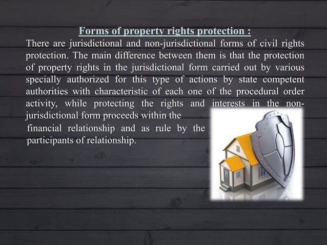 Ways of property rights protection | PPT