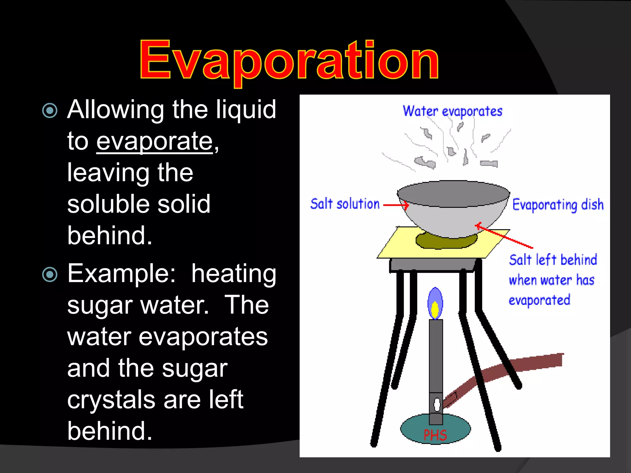 Ways of separating components of a mixture | PPTX