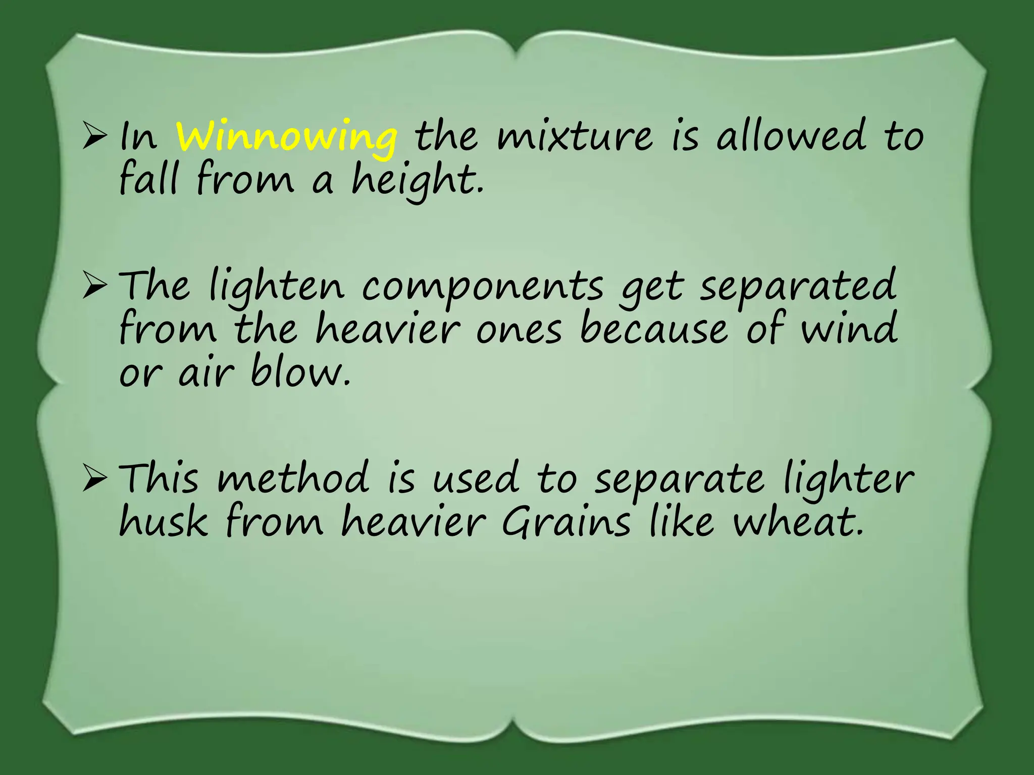 ways/methods/techniques in separating mixtures | PPTX