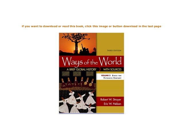 Pdf Ways Of The World A Brief Global History With Sources Volume Ii