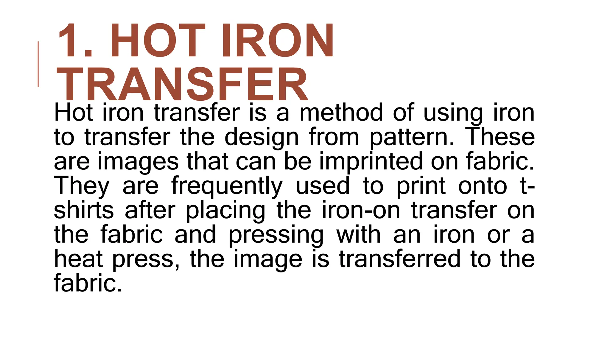 WAYS OF TRANSFERRING DESIGN in making recyclable materials | PPT
