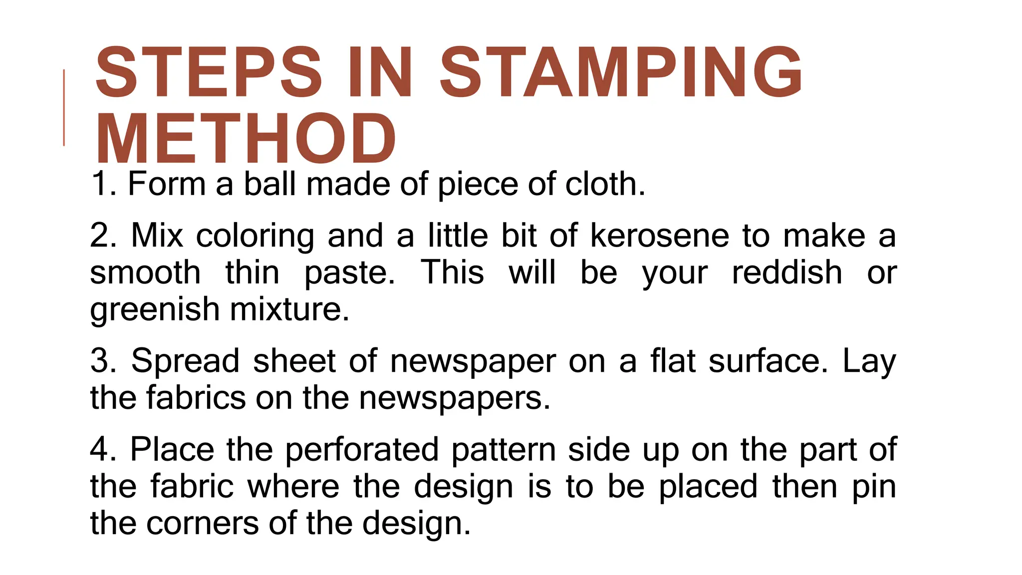 WAYS OF TRANSFERRING DESIGN in making recyclable materials | PPT