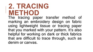 WAYS OF TRANSFERRING DESIGN in making recyclable materials | PPT