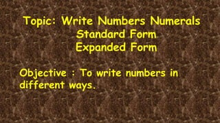 Ways of writing 4 digit numbers | PPTX