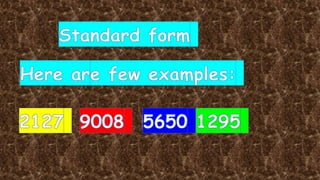 Ways of writing 4 digit numbers | PPTX