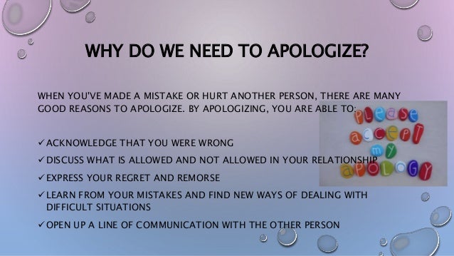 Waystoapologizeandgiveexplanation 220204155357 | PPT