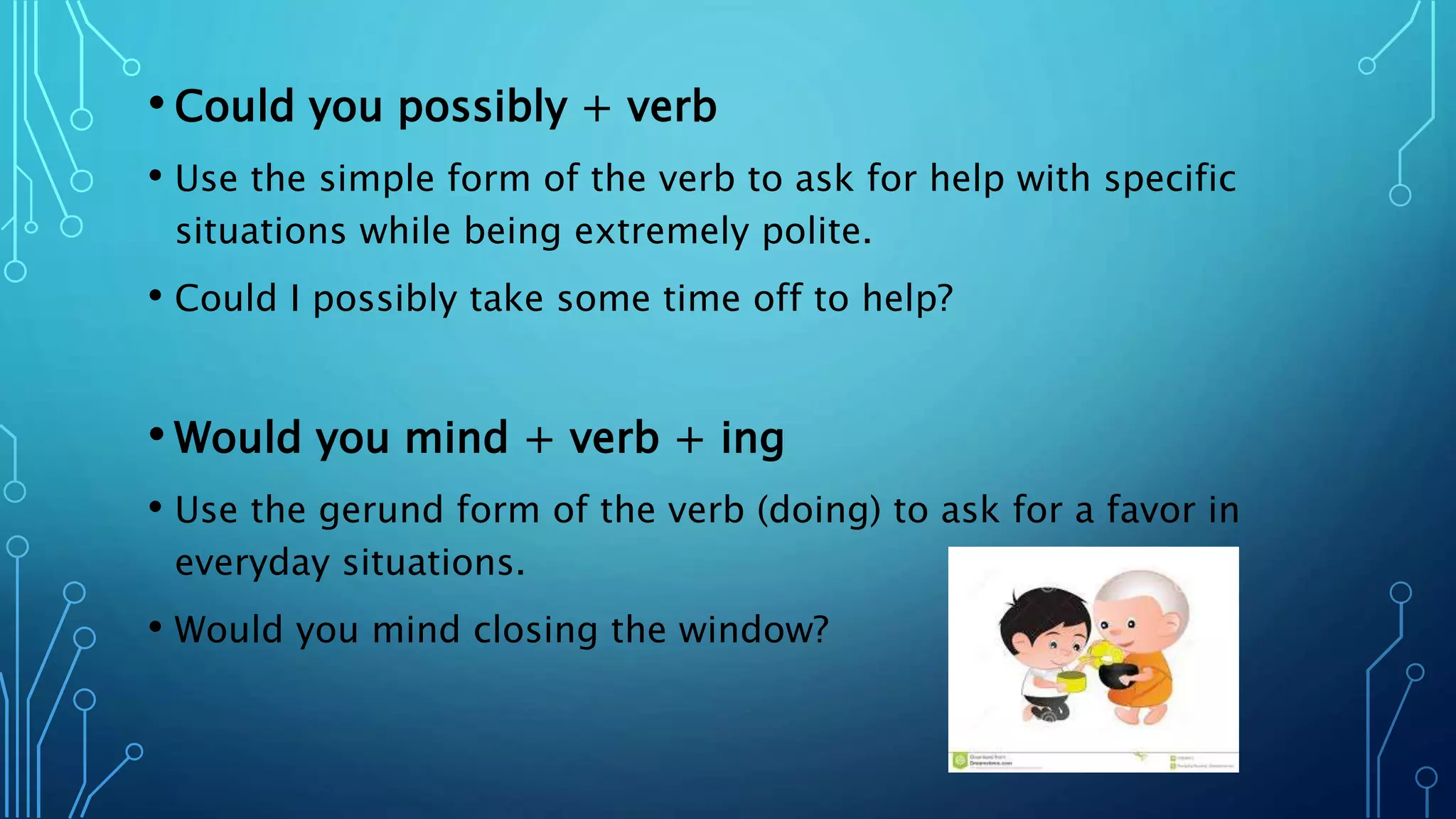 Ways to ask for a favor | PPTX