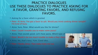 Ways to ask for a favor | PPTX