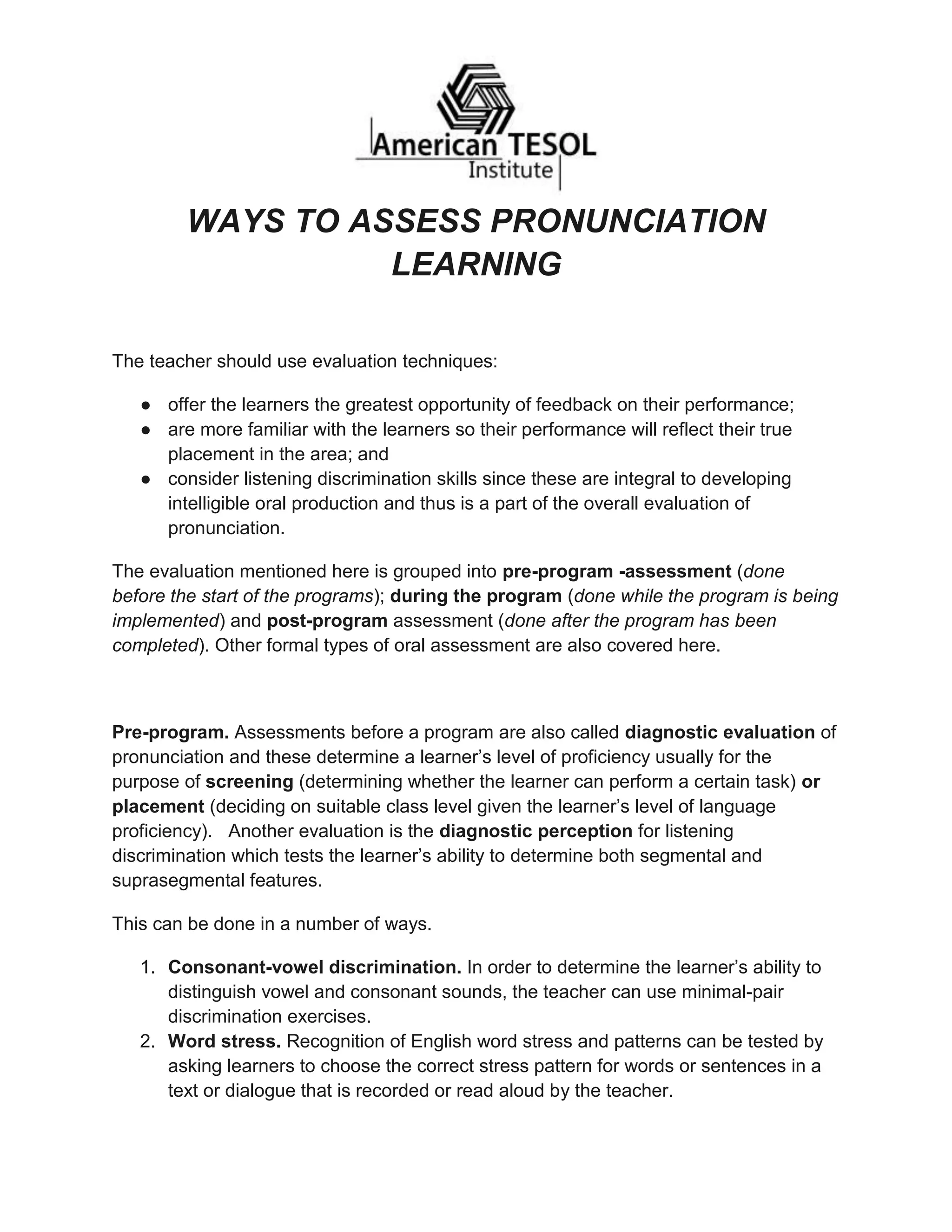 WAYS TO ASSESS PRONUNCIATION LEARNING.docx