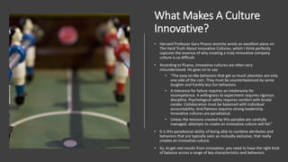 Ways to Develop Innovation Culture | PDF | Business Administration ...