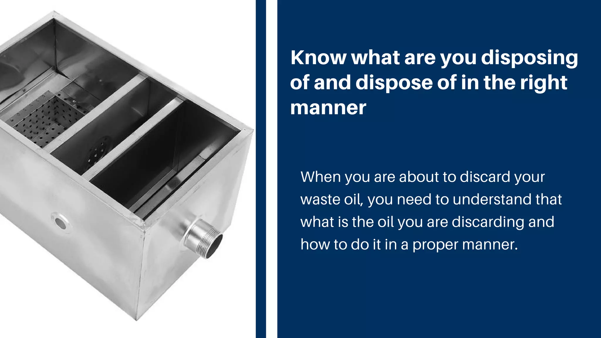 Ways to dispose of waste oil | PDF
