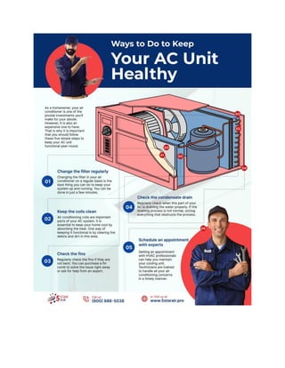 Ways to Do to Keep Your AC Unit Healthy | PDF