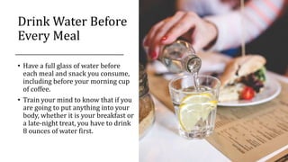 8 Ways to drink more water | PPT