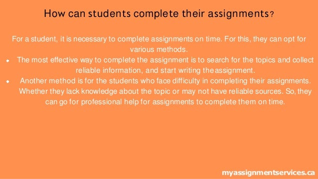 Ways to get help in assignment | PPTX