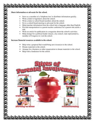 Ways to get involved in your child's school | PDF