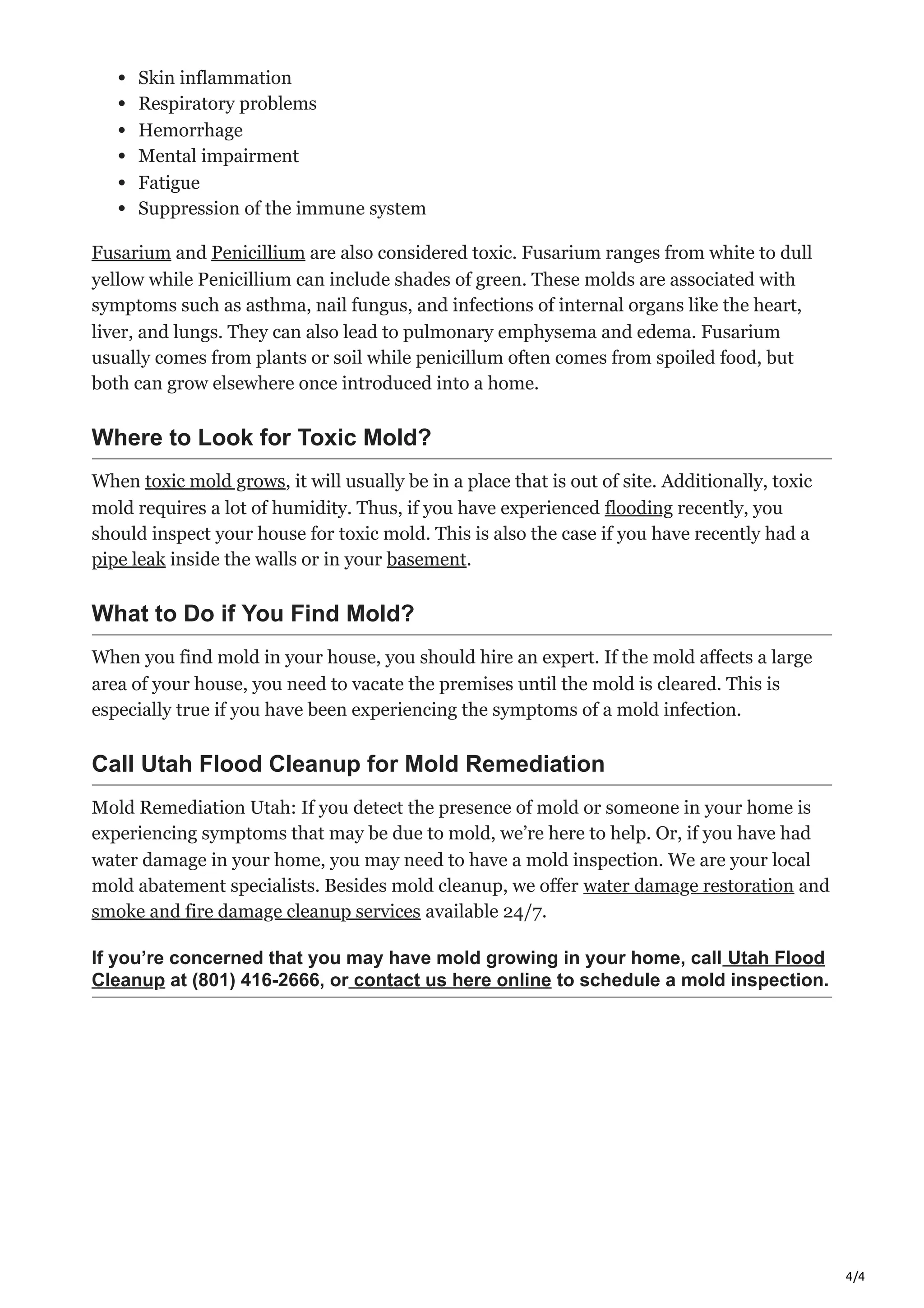 Ways to Identify Dangerous Mold | PDF