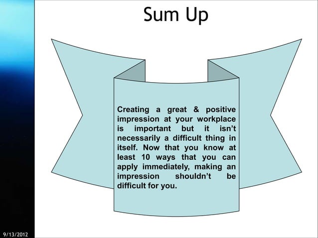 Ways to impress your boss | PPT