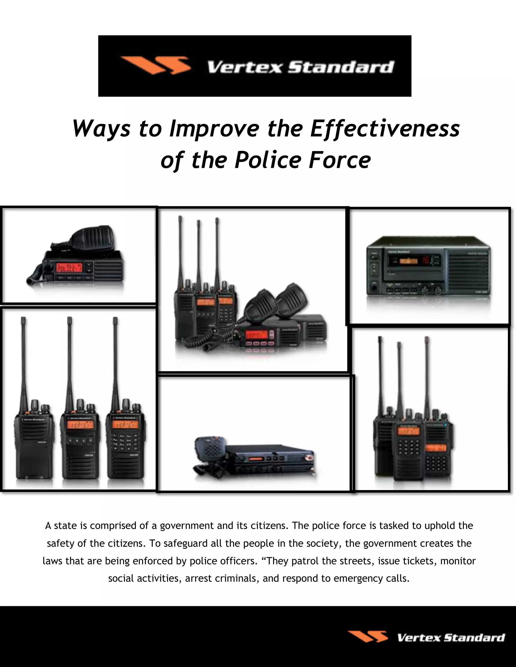 Ways to Improve the Effectiveness of the Police Force | PDF | Law