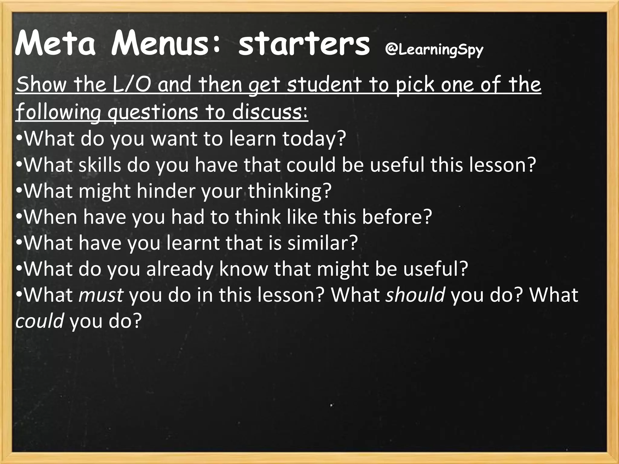 40 Ways to_introduce_learning_objectives_ | PPT | Family/Children | Genres