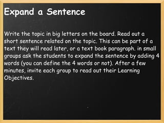 40 Ways to_introduce_learning_objectives_ | PPT