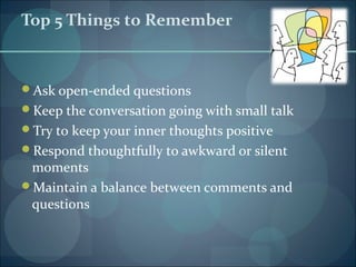 Ways to keep a conversation going | PPT