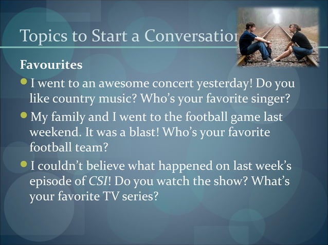 Ways to keep a conversation going | PPT