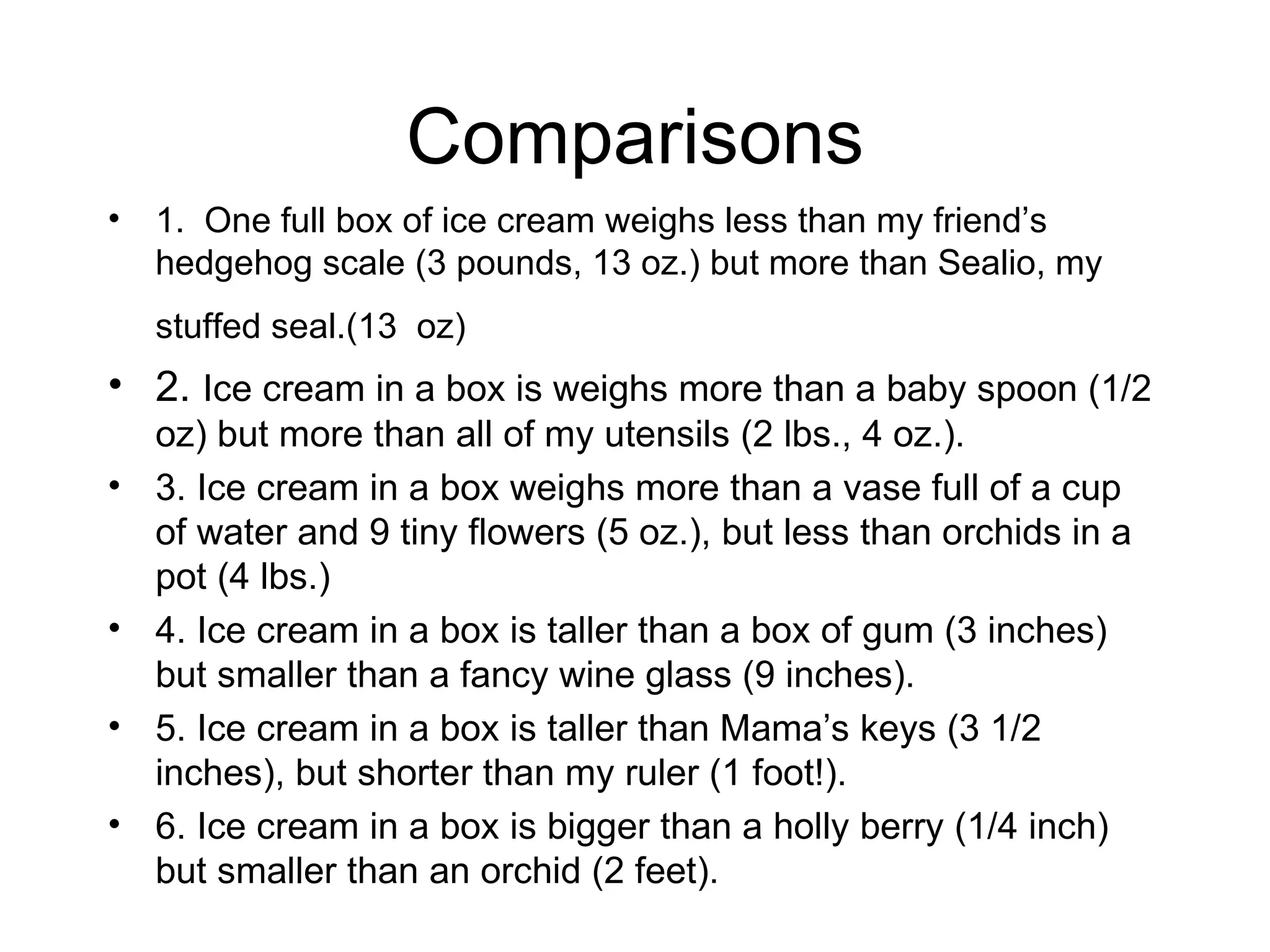 Ways To Measure Ice Cream | PPT