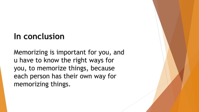 Ways to memorize | PPT