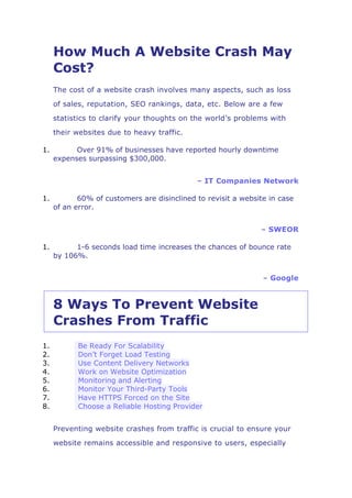 How To Prevent Website Crash From Traffic.pdf
