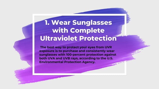 Ways To Protect Your Eyes Ppt