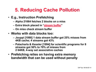 Ways to reduce misses | PPT