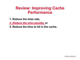 Ways to reduce misses | PPT