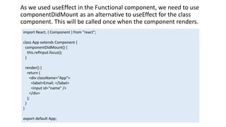 Ways to Set Focus on an Input Field After Rendering in React.pptx
