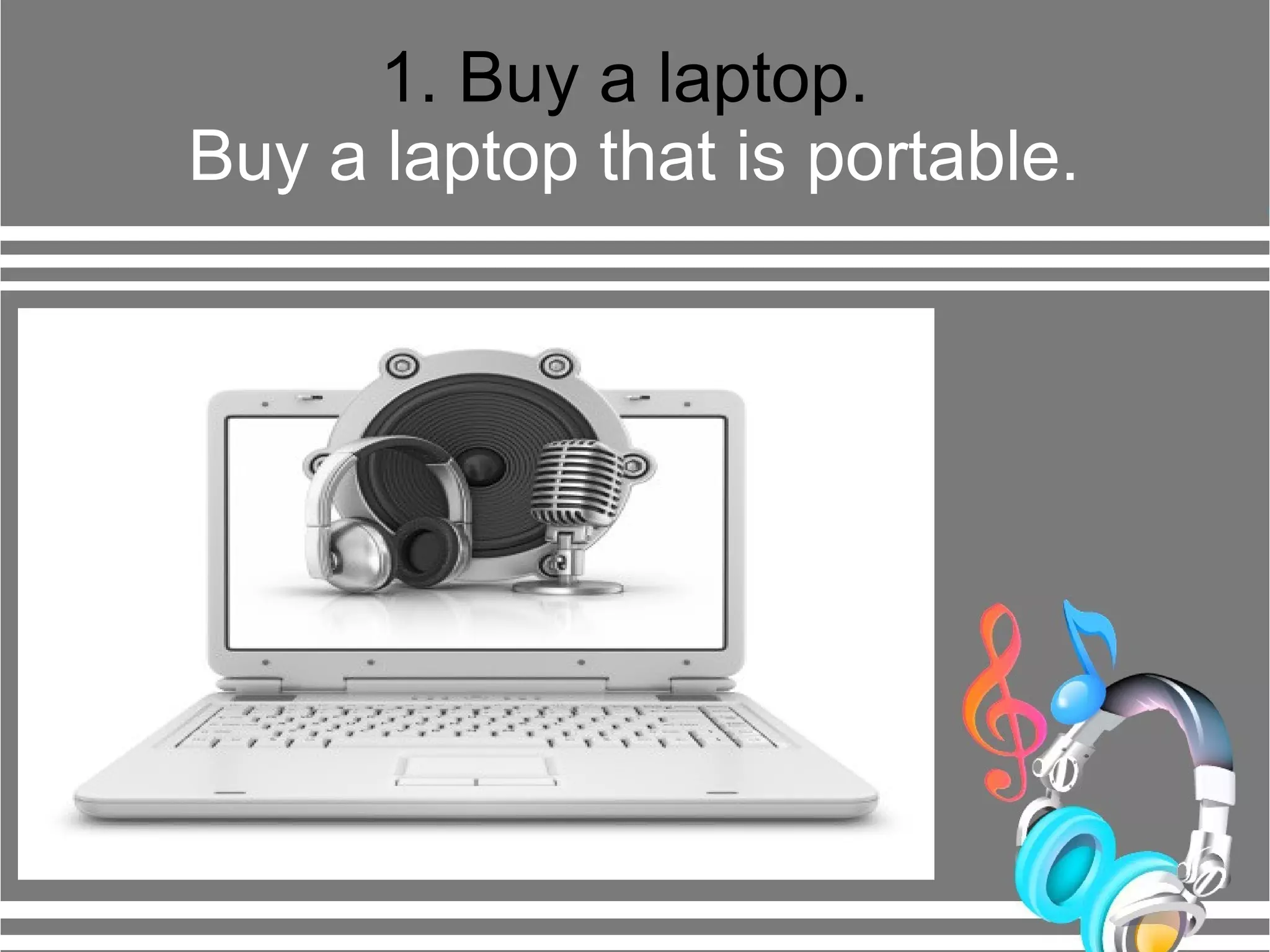 Ways to Set up a Portable Recording Studio | PPT