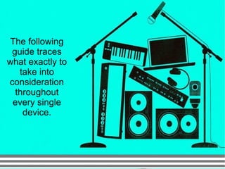 Ways to Set up a Portable Recording Studio | PPT