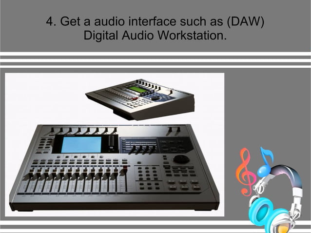 Ways to Set up a Portable Recording Studio | PPT
