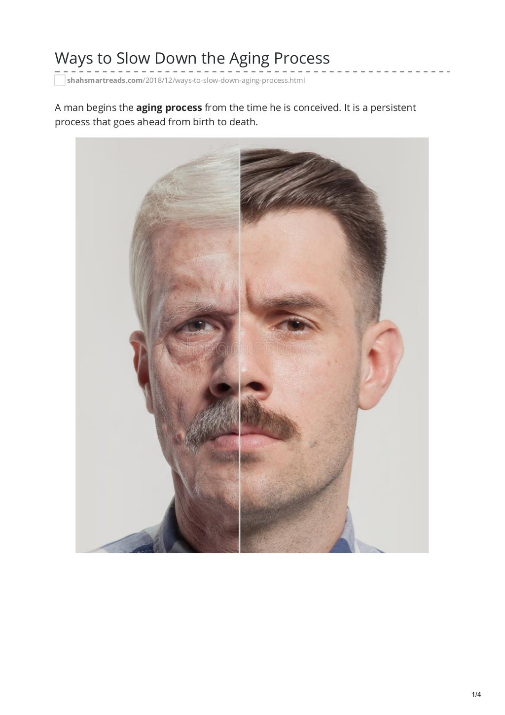 Ways To Slow Down The Aging Process