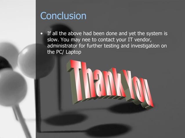 Ways to speed up your computer | PPT