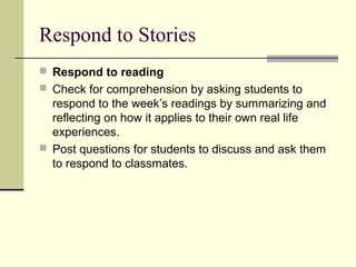 Ways to use blogs in the classroom | PPT